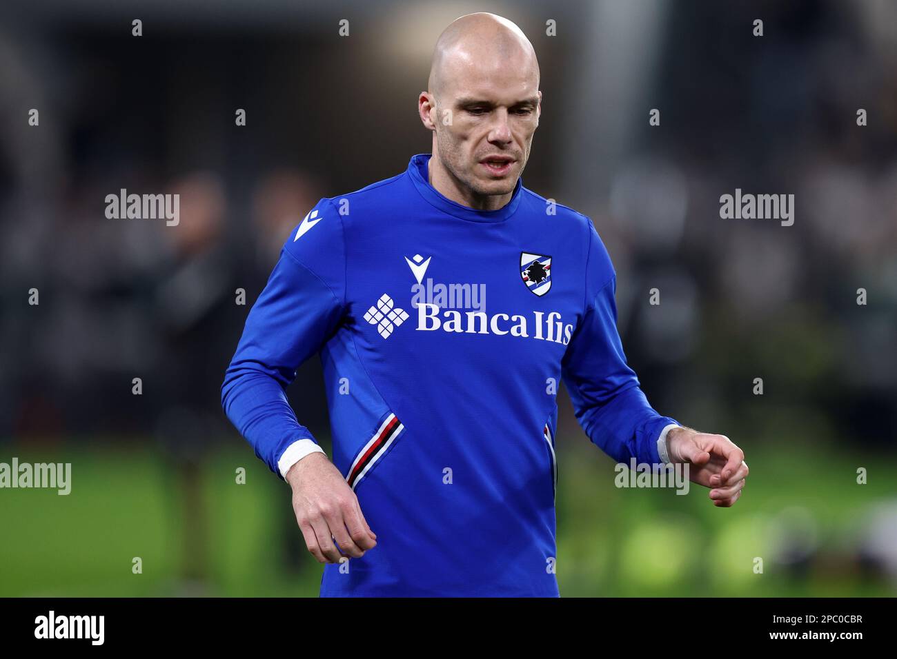 Turin, Italy, March 12, 2023, Bram Nuytinck of Uc Sampdoria during warm ...