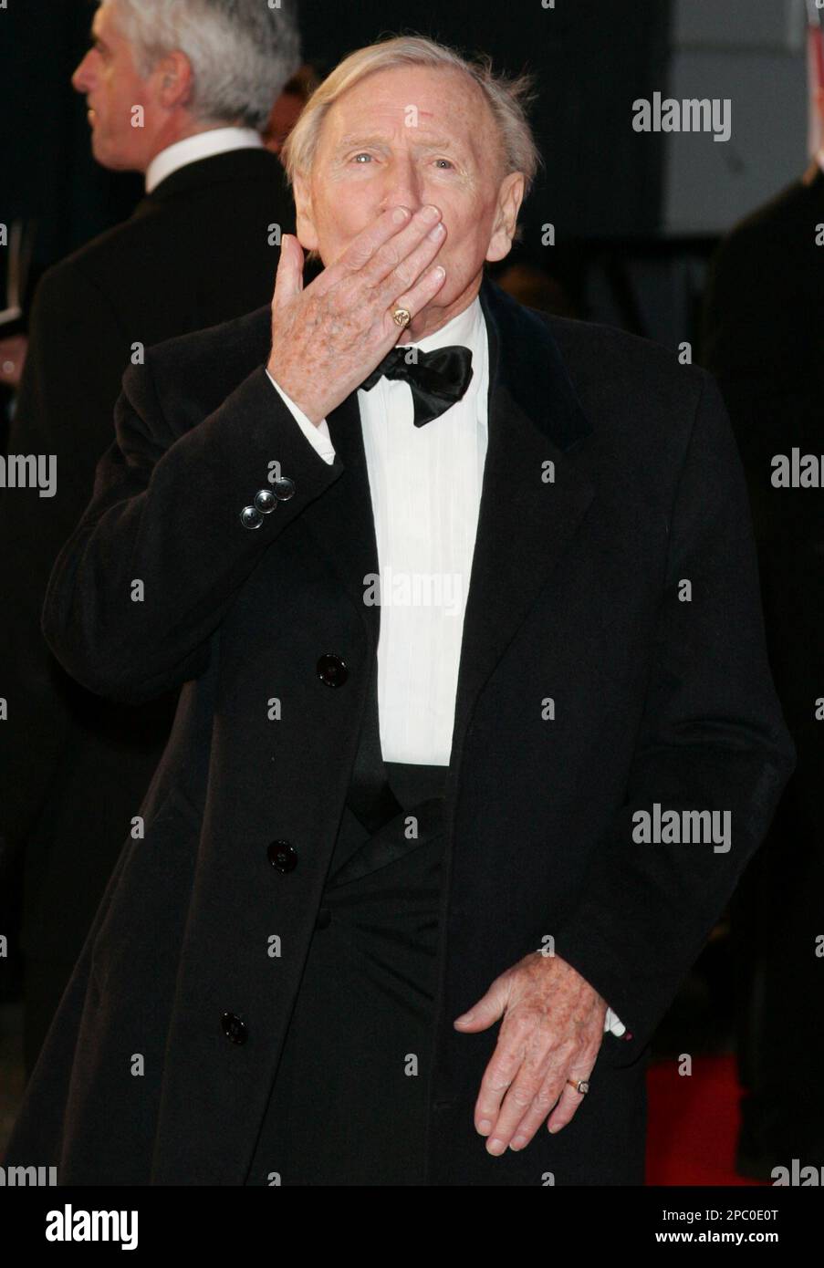 British actor Leslie Phillips arrives for the British Academy Film ...
