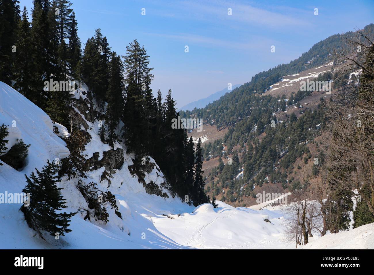 March 13, 2023, Srinagar, Jammu and Kashmir, India: A top view of the ...