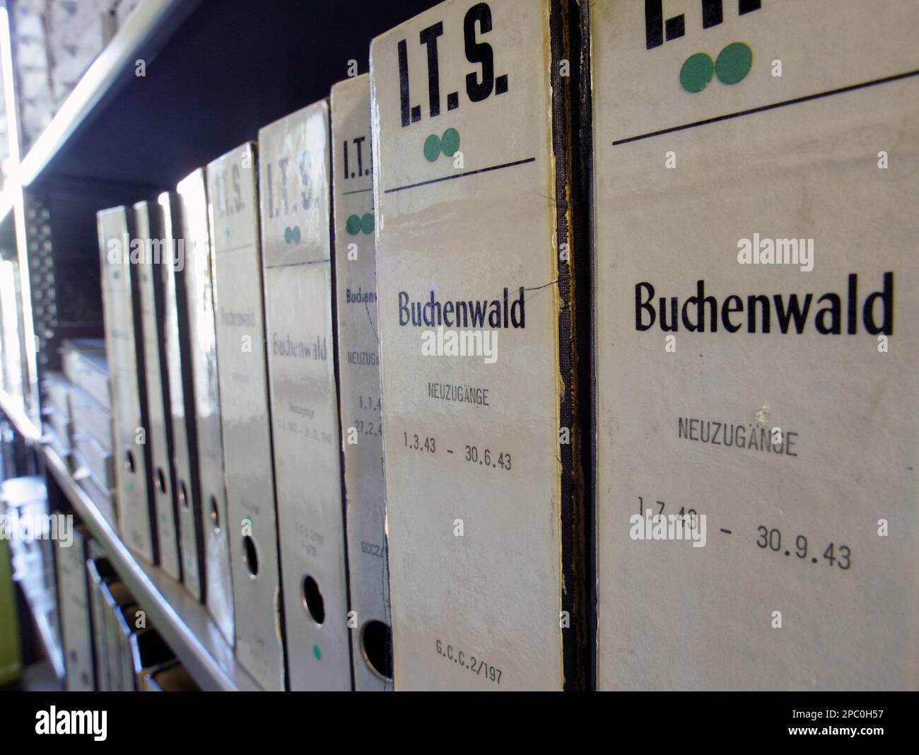 ** FILE ** Files of inmates from the Buchenwald concentration camp are ...