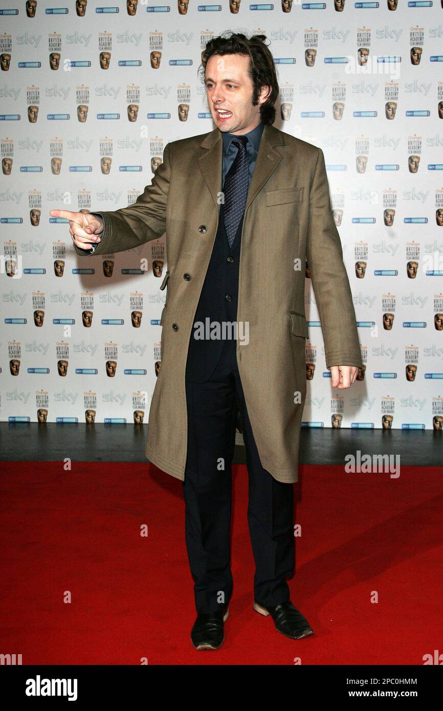 Actor Michael Sheen arrives for the BAFTA film awards nominees ...
