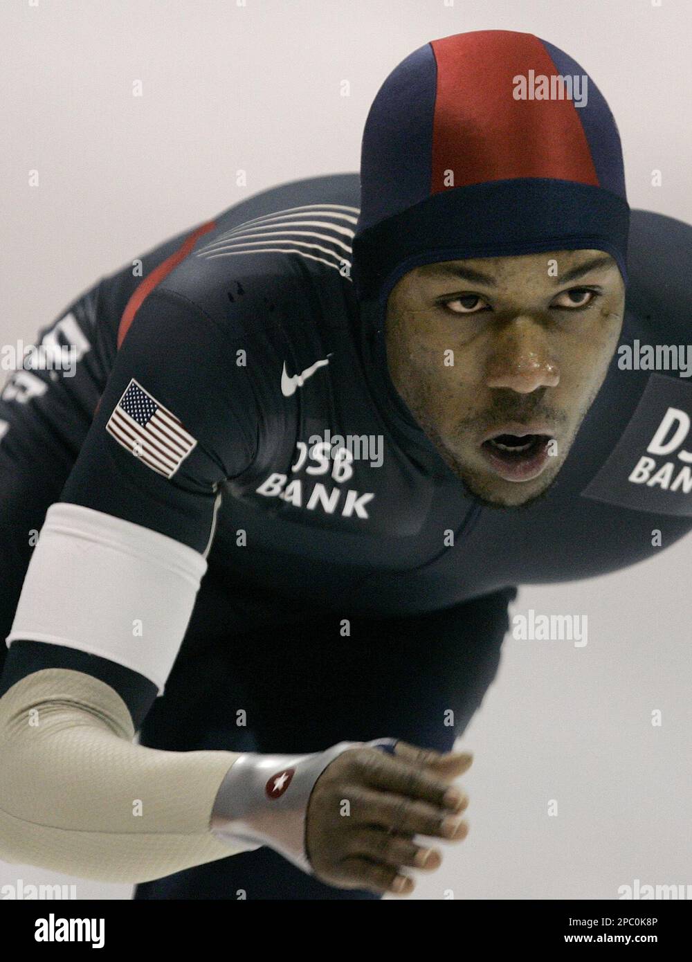 Shani Davis from the U.S. in action in action during the men's 1500 ...