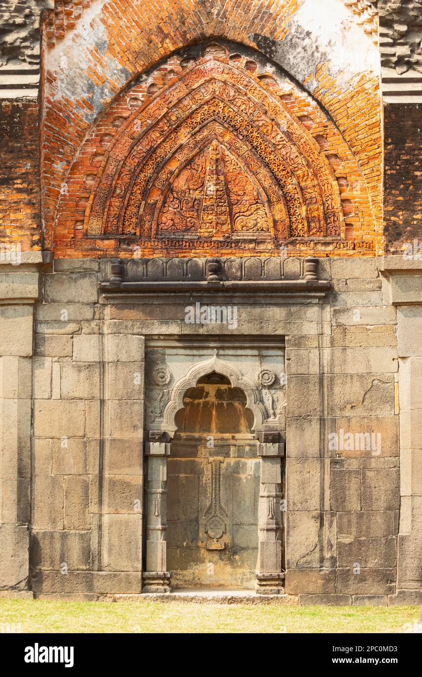 Carvings on bricks Inside of Adina Mosque, Adina Malda, West Bengal ...