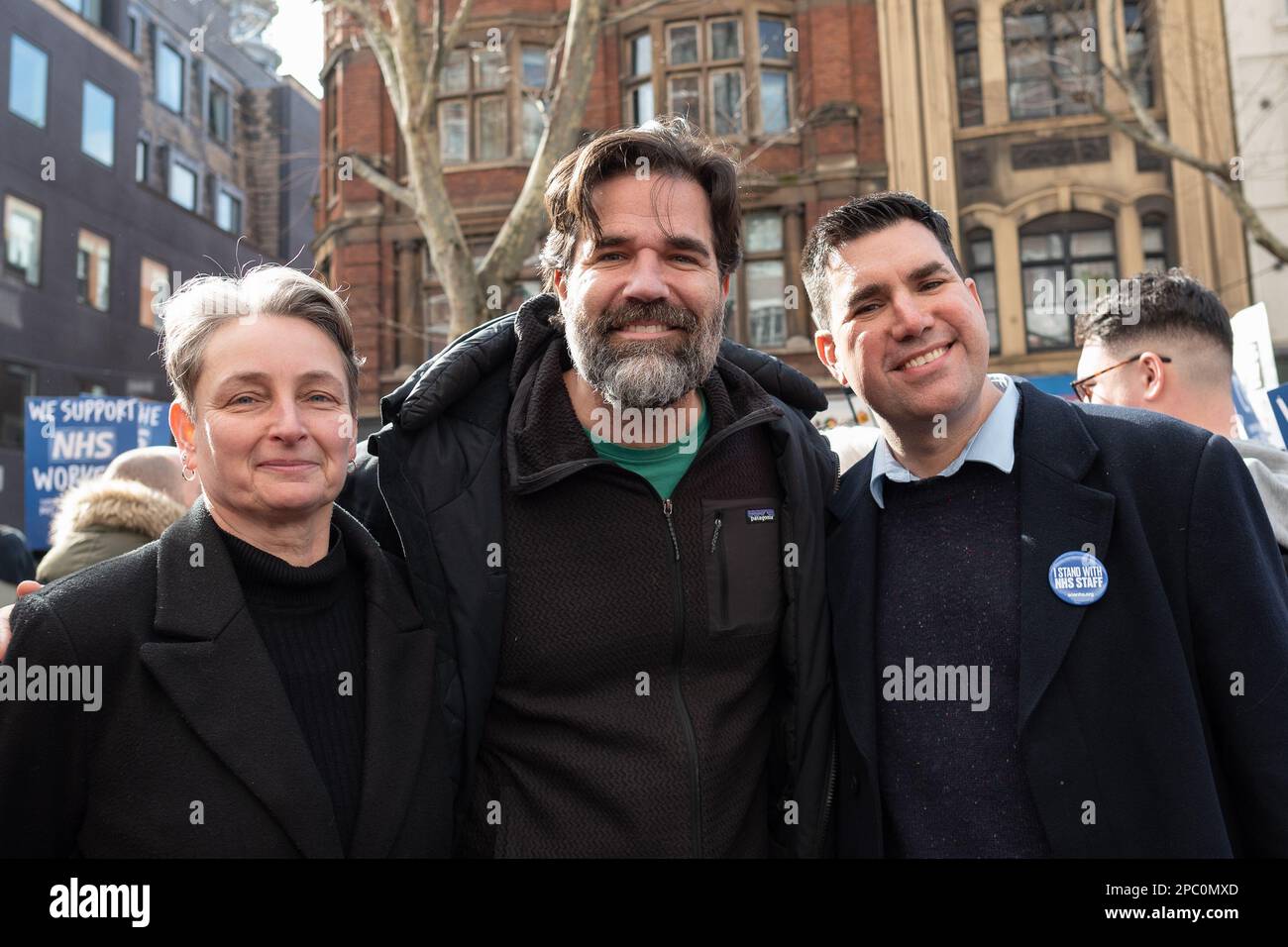 London, UK. 11 March, 2023. Comedian, actor and activist Rob Delaney ...