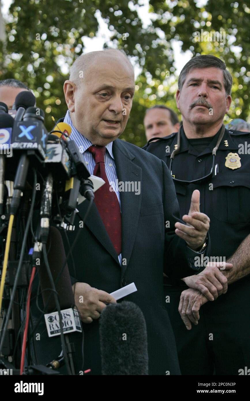 Dr. Joshua Perper, Broward County Chief Medical Examiner, standing ...