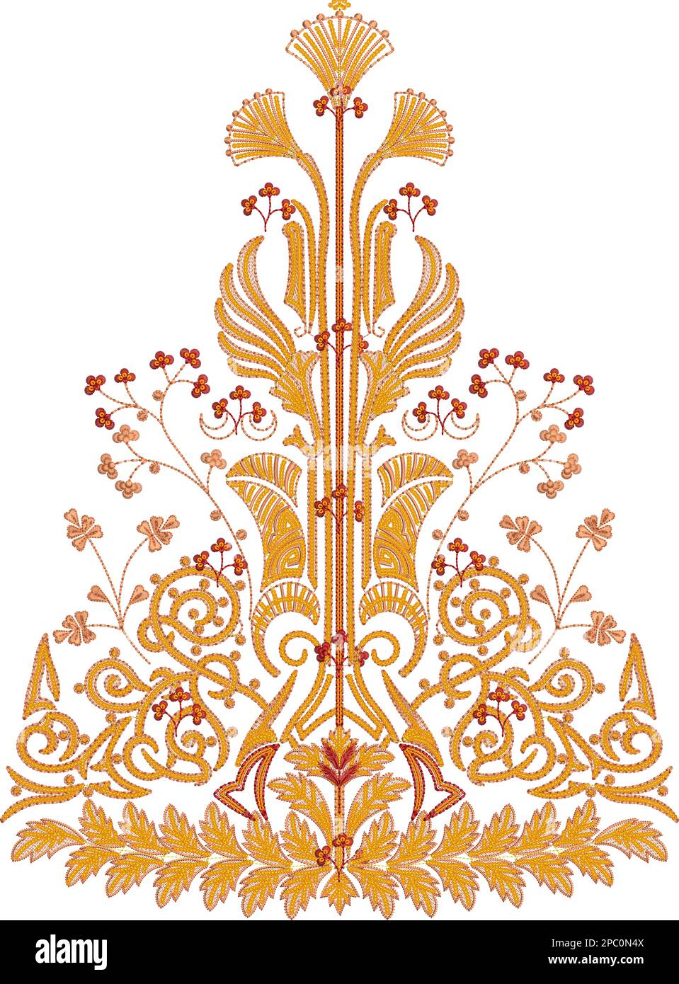 Embroidery design made in digital form Stock Photo - Alamy