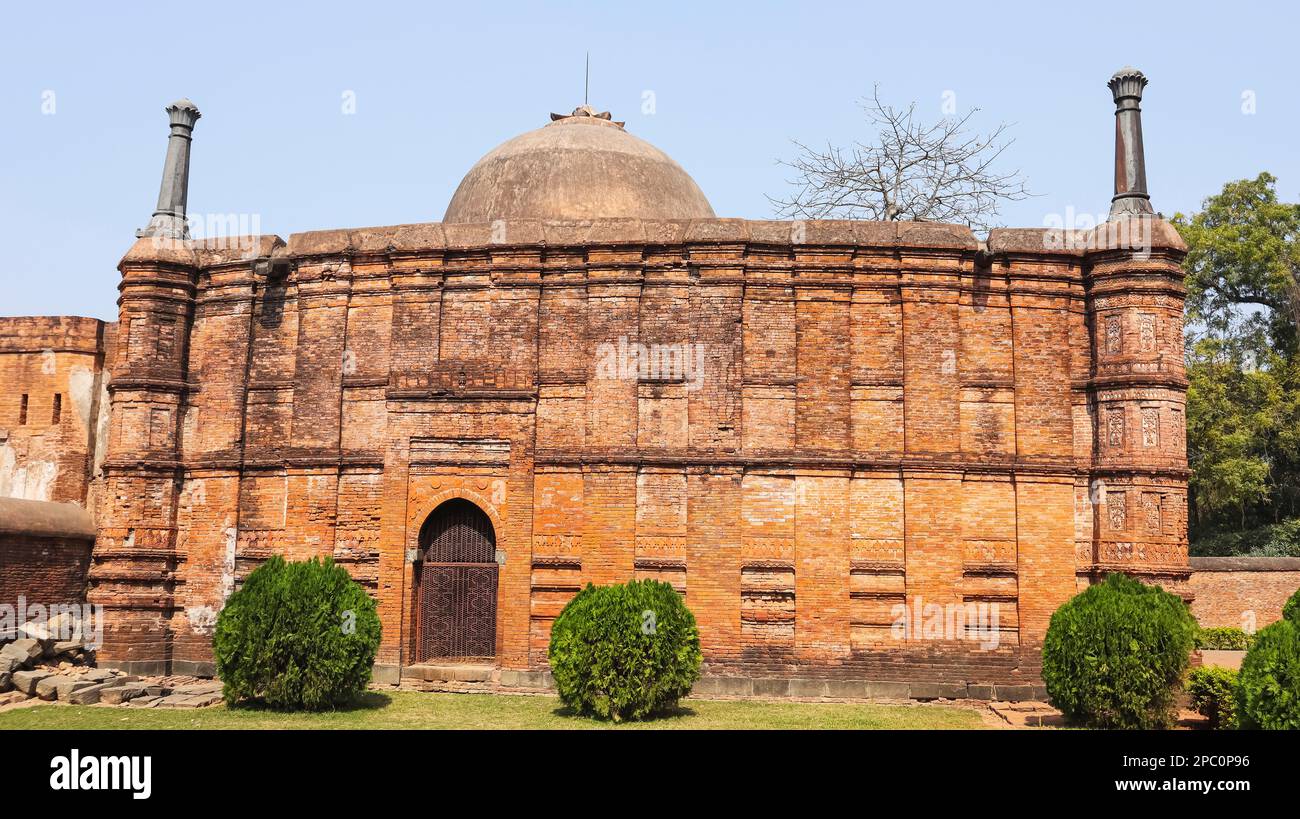 Red Bricks Mosque Inside View of Kadam Rasul Mosque, Gour, Malda, West ...