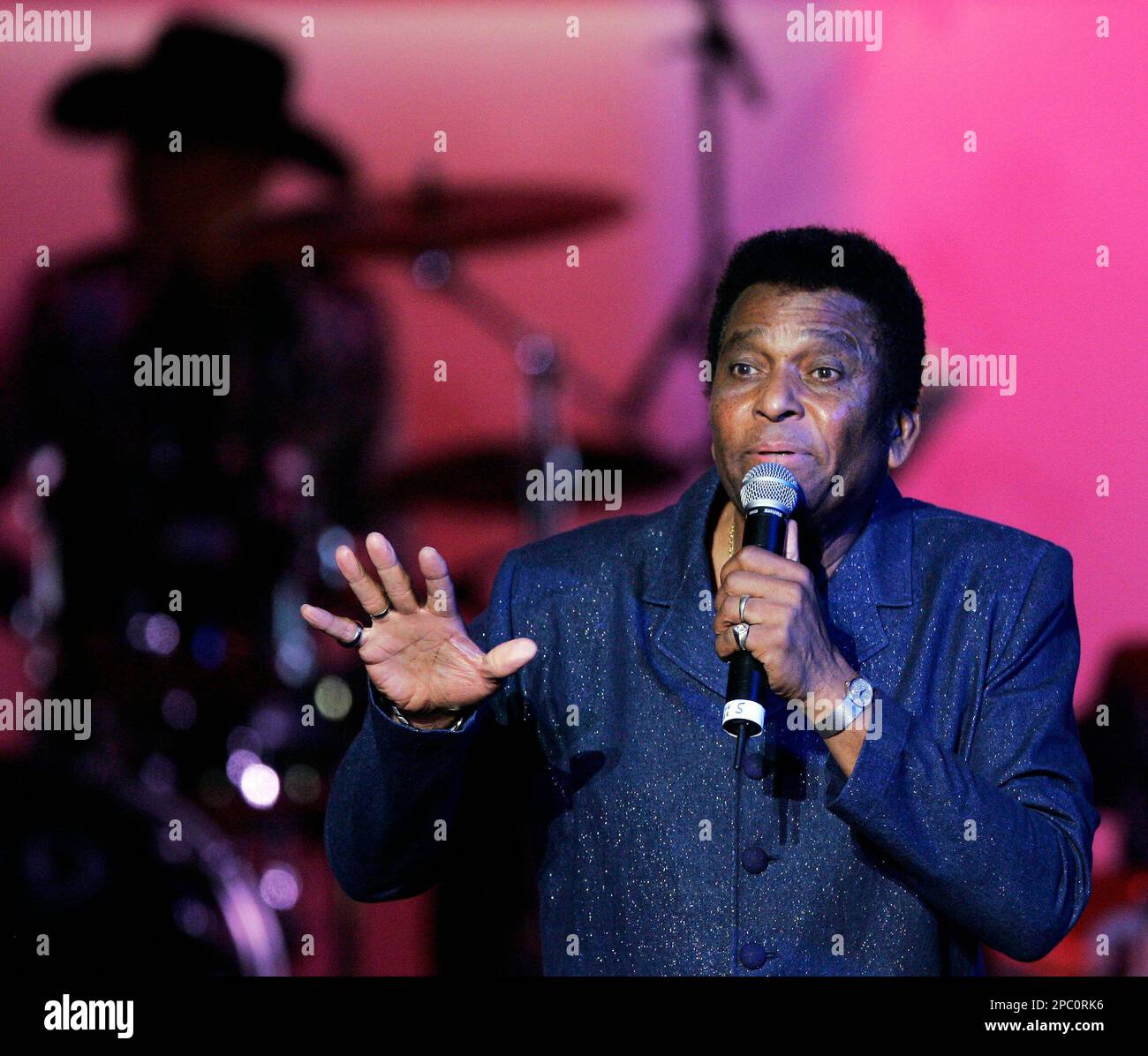 Country singer Charley Pride performs a song during the Grammy ...