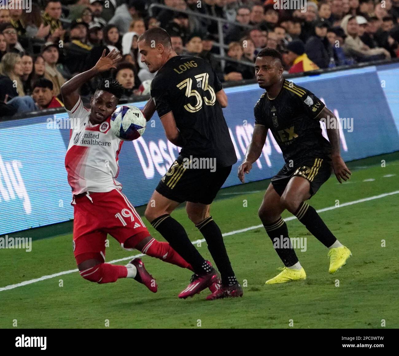 March 12, 2023: LAFC defender Aaron Long does not give Latif Blessing ...