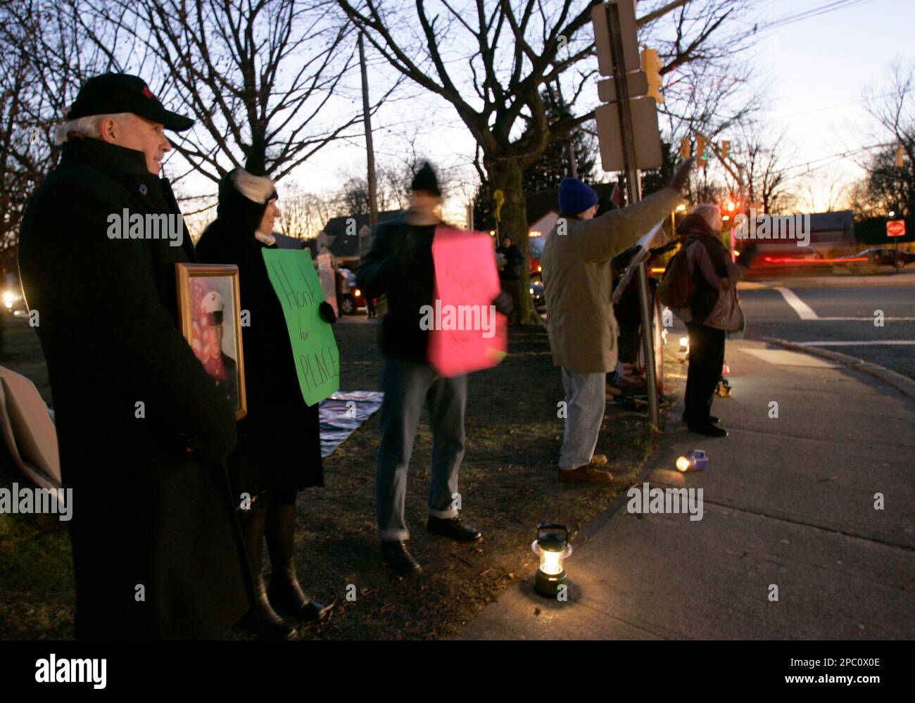 **ADVANCE FOR SATURDAY, FEB. 10** John Fenton, left, who lost his son ...