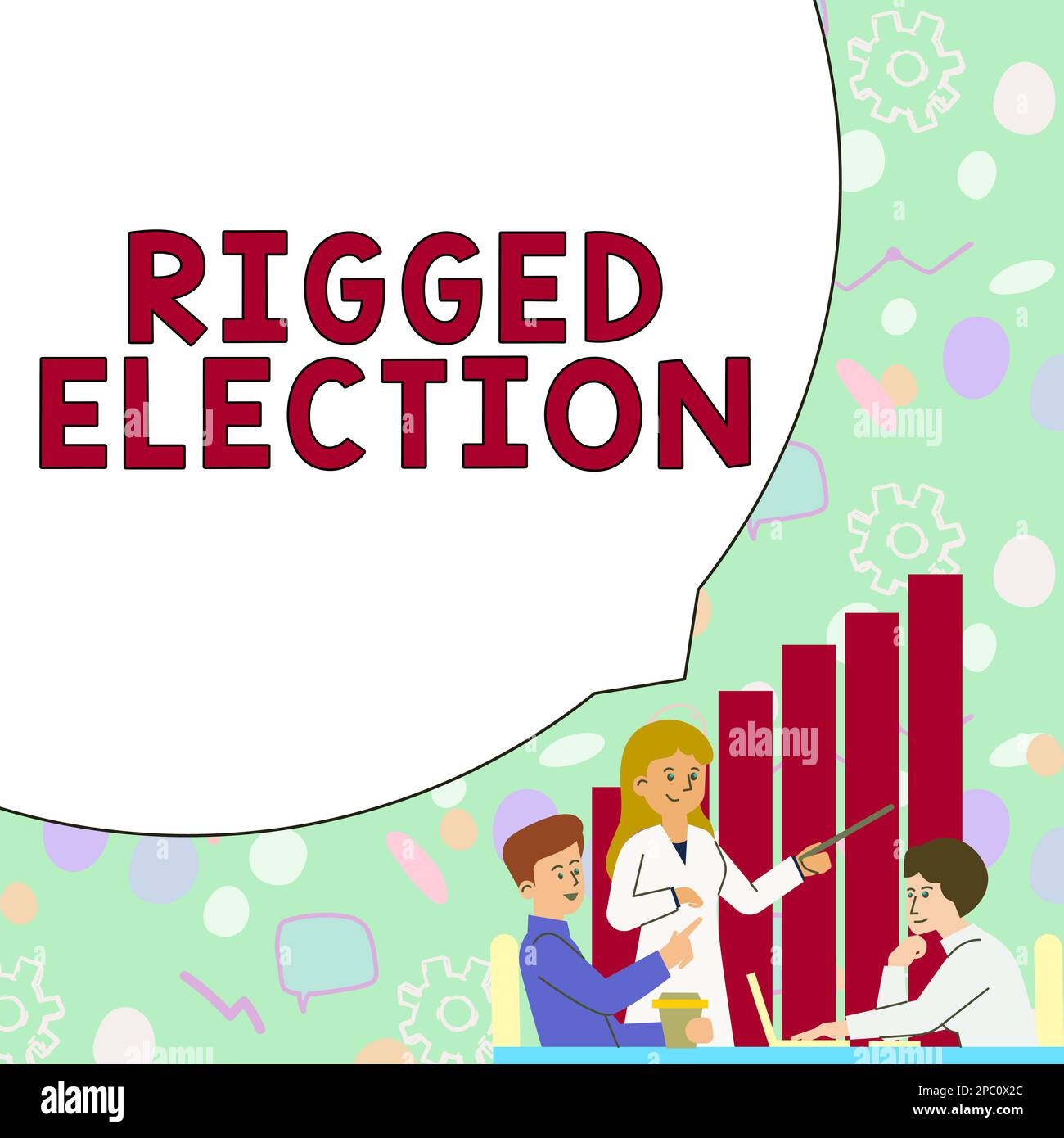 Conceptual caption Rigged Election. Word for Manage drilling operations ...