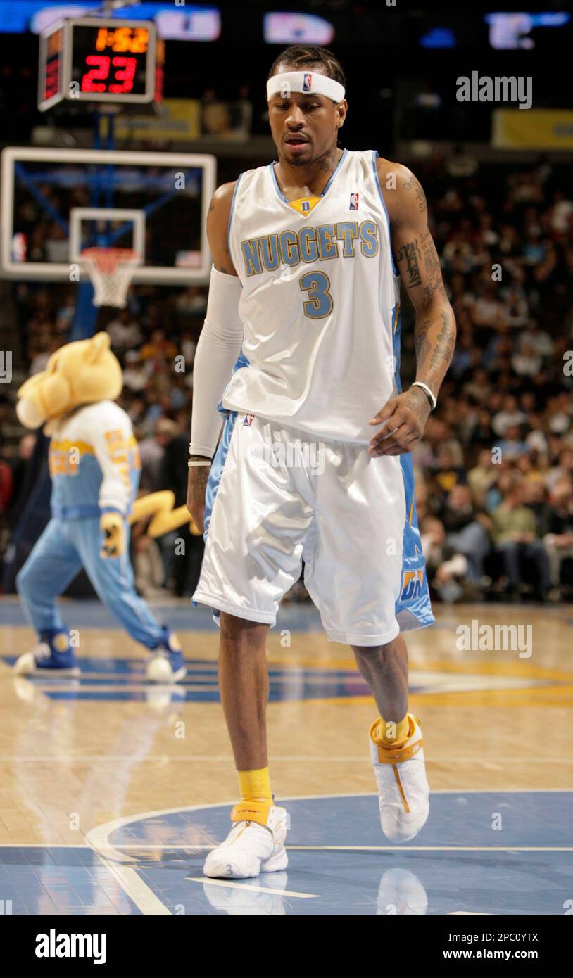 Allen Iverson Back In Denver Nuggets Guard Allen Iverson Walks