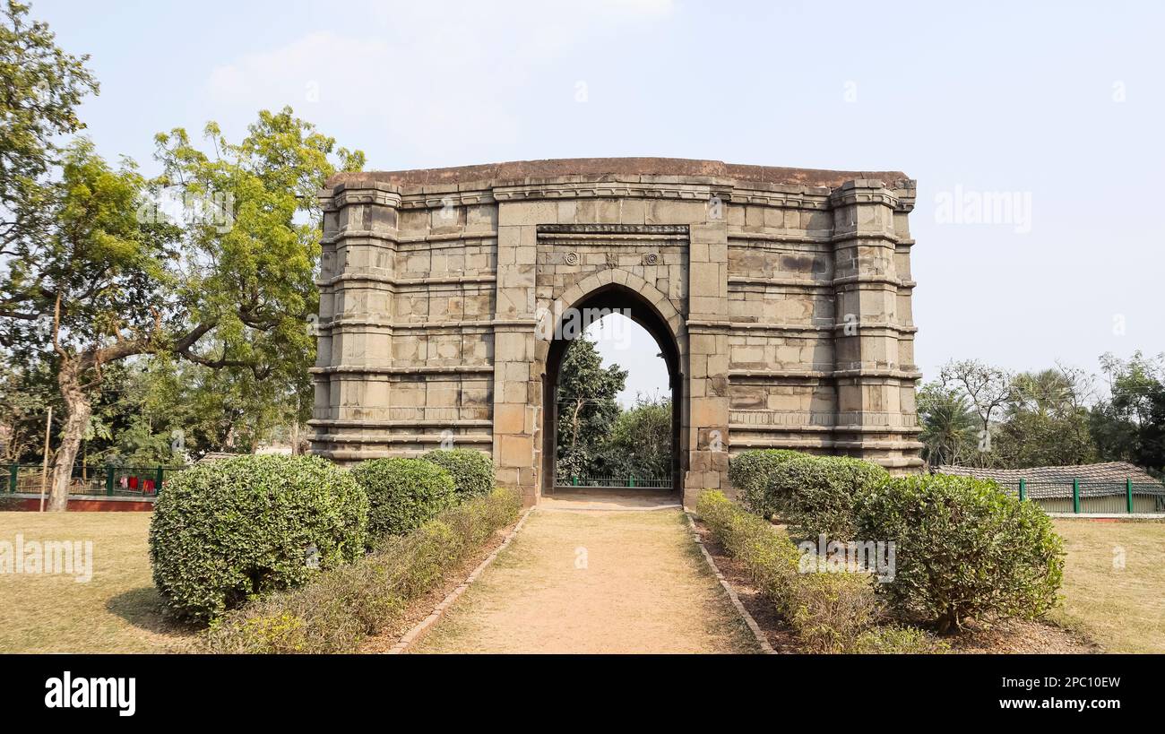 Gate of Bara Sona Mosque or barduari, built 1526 by Sultan Nusrat Shah ...