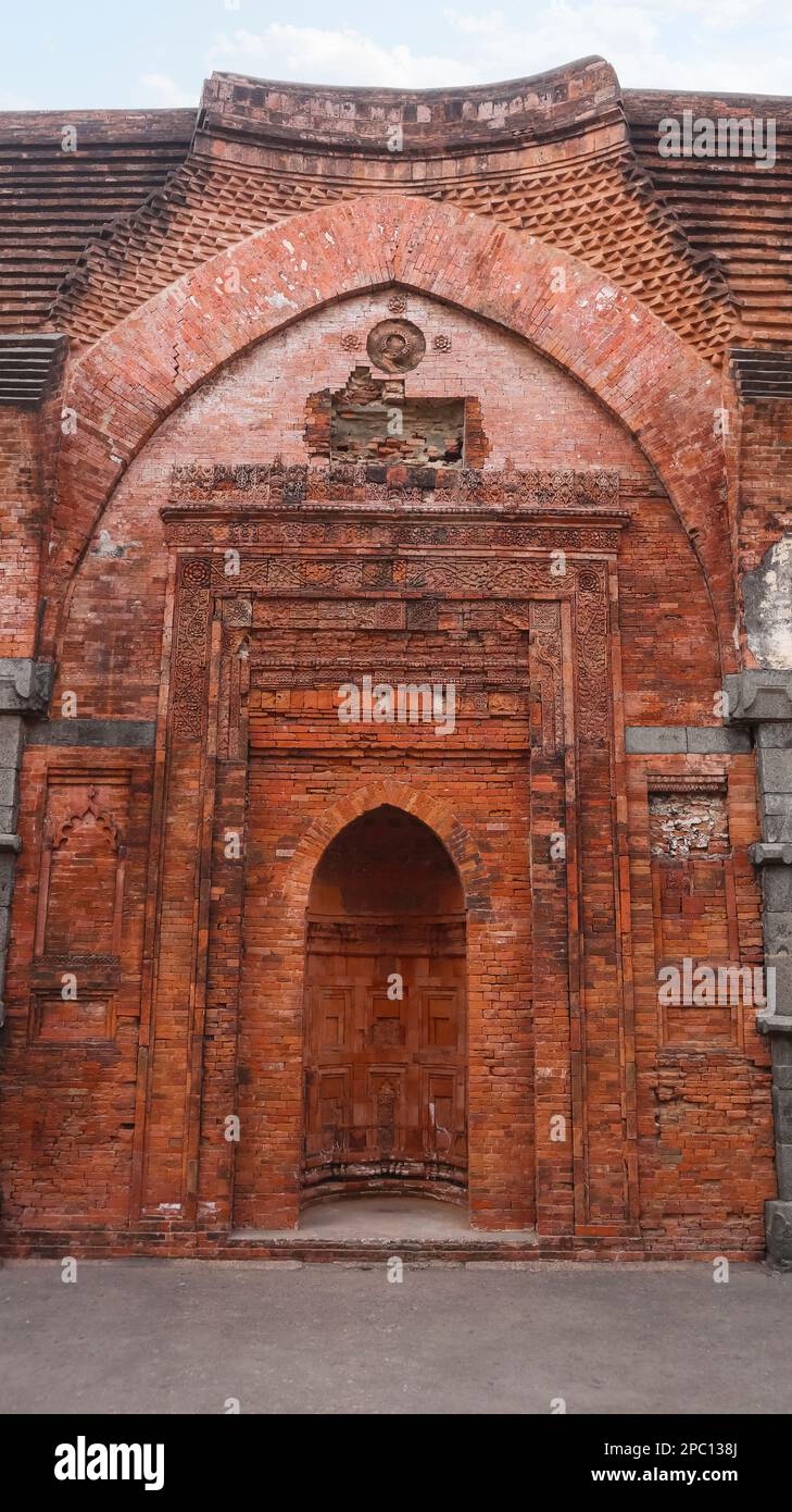 Carvings on the Bricks of Eklakhi Mosque, Gour, Malda, West Bengal ...
