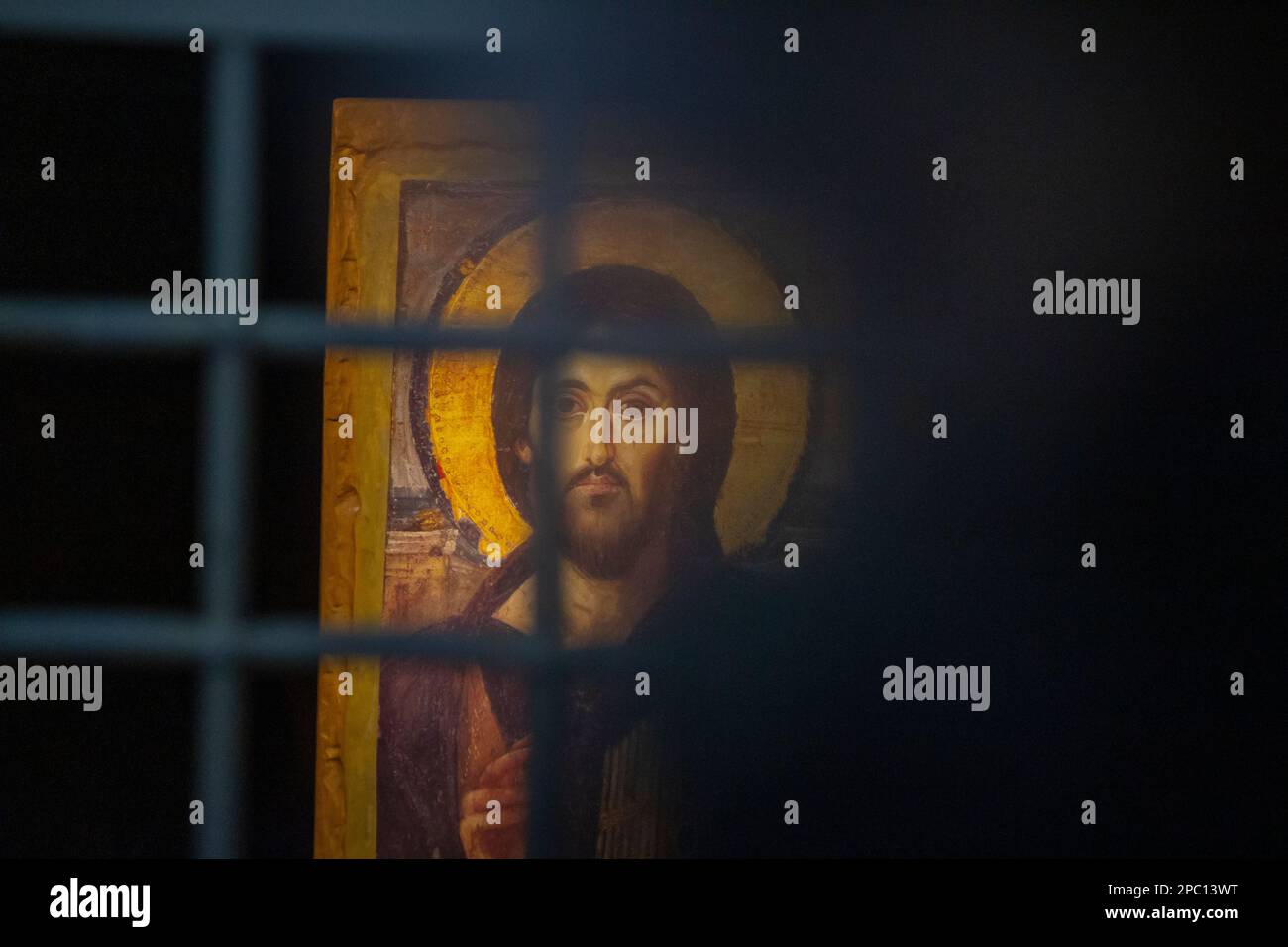 Icon of christ encaustic hi-res stock photography and images - Alamy