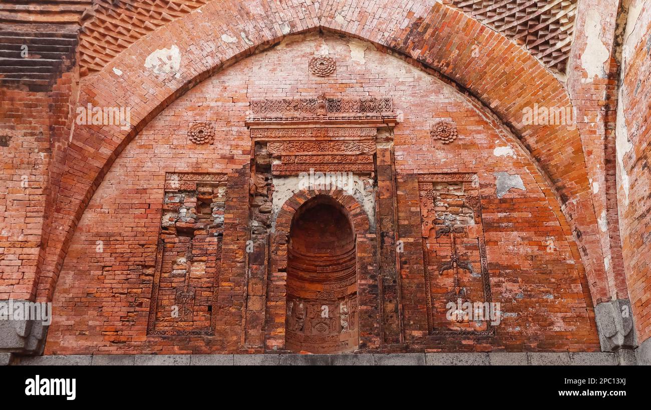 Carvings on the Bricks of Eklakhi Mosque, Gour, Malda, West Bengal ...