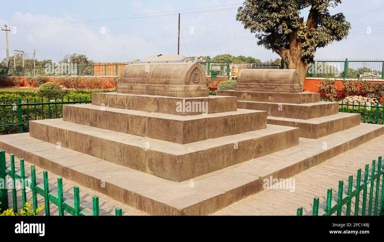 Graves of Jallaluddin and His Wife in Front of Eklakhi Mosque, Gour ...