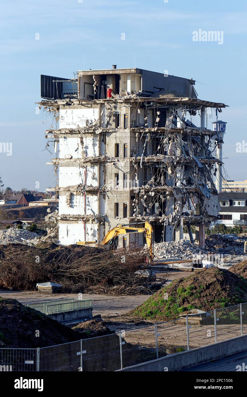 Industrial Ruin: Abandoned Commercial Building To Be Demolished Stock ...
