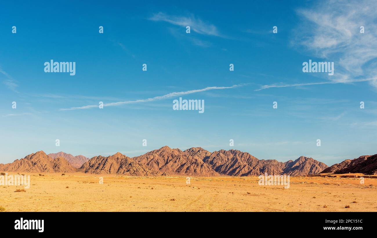 Desert with mountains. Sinai, Egypt Stock Photo - Alamy