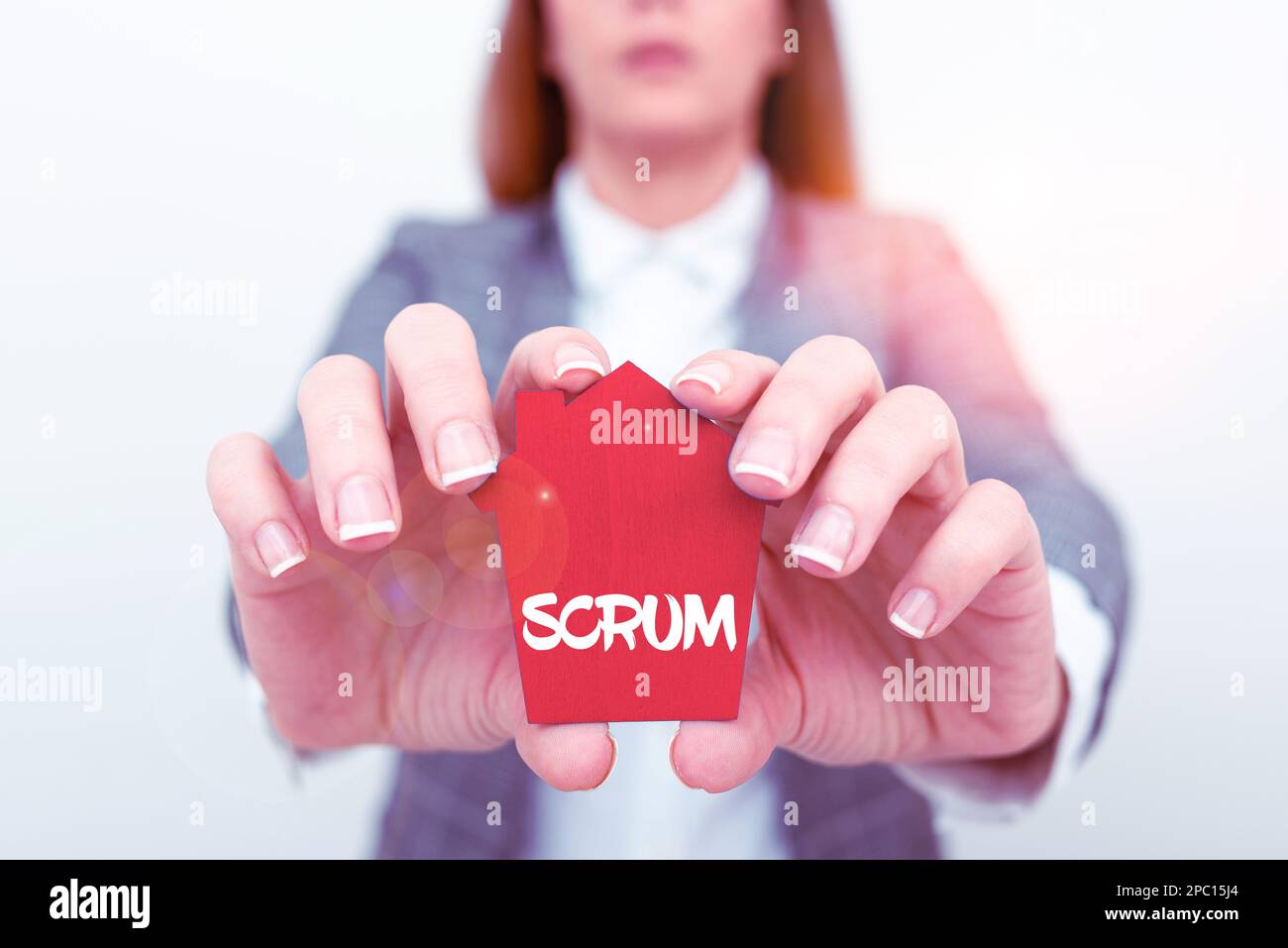 Handwriting Text Scrum Word Written On Handwriting As Distinct From Print Written Characters Of