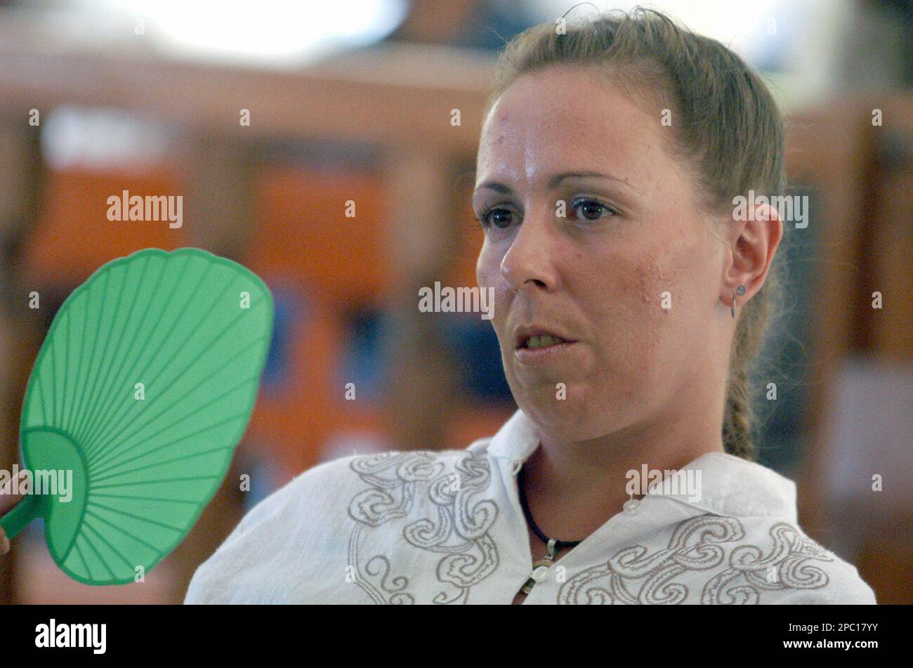 Australian Michelle Condon sits in a court room during her trial at ...
