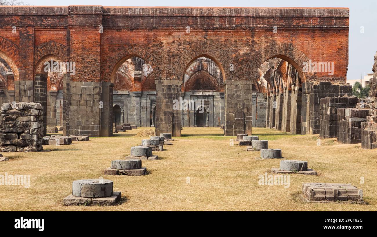 Ruins Inside Adina Mosque, Adina, West Bengal, India Stock Photo - Alamy