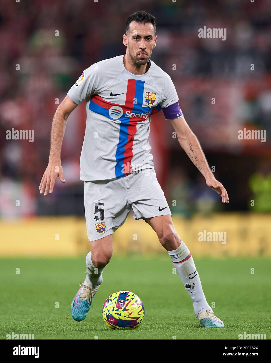 Bilbao, Spain. March 12, 2023, Sergio Busquets of FC Barcelona during ...