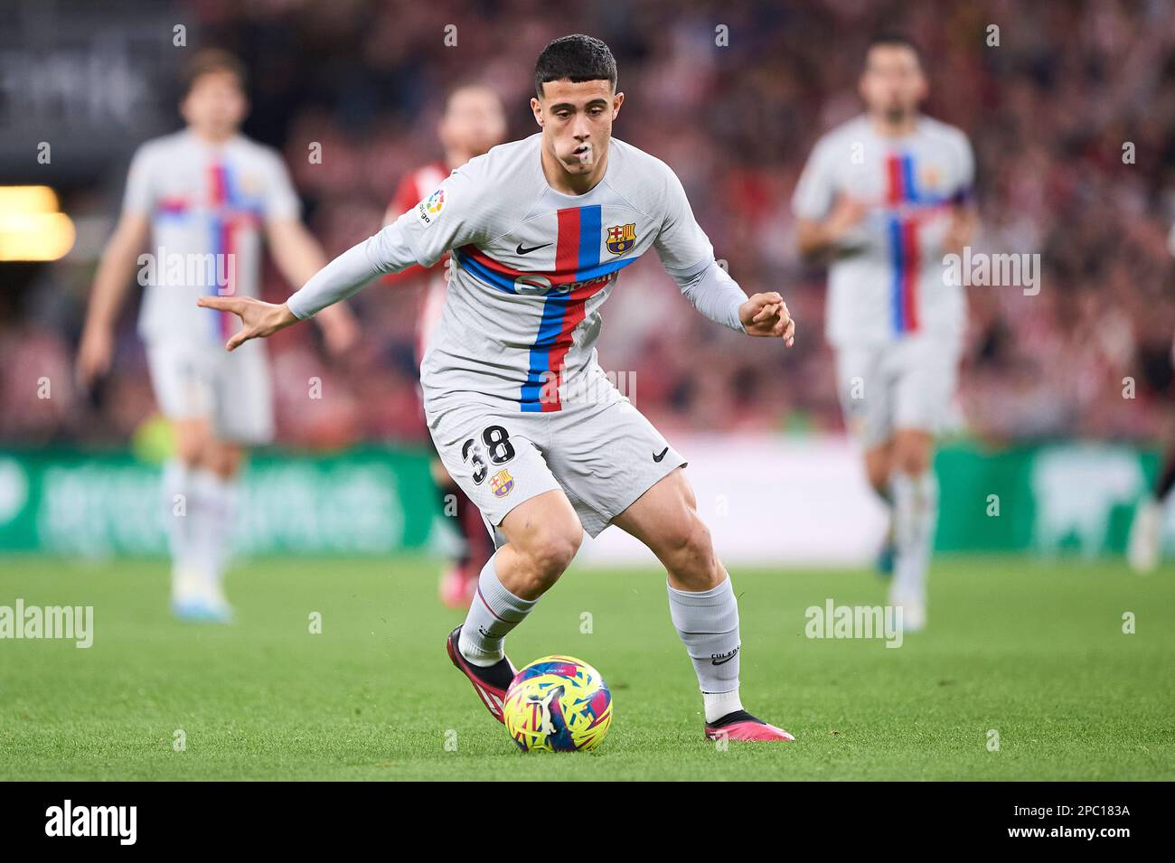 Bilbao, Spain. March 12, 2023, Angel Alarcon of FC Barcelona during the ...