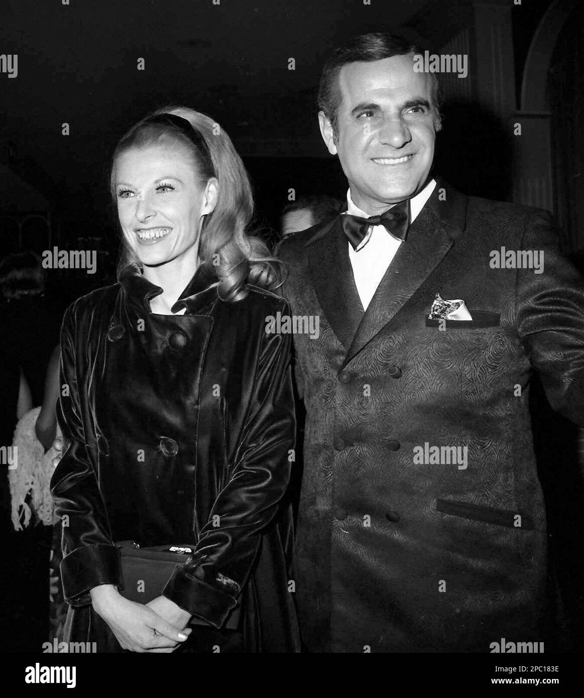 ** FILE ** Tige Andrews, right, and his wife Norma, attend the Golden ...