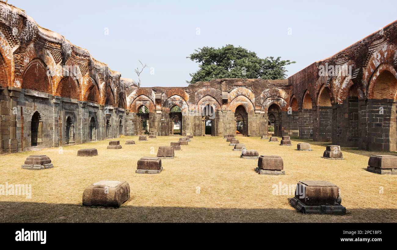 Ruins Inside Adina Mosque, Adina, West Bengal, India Stock Photo - Alamy