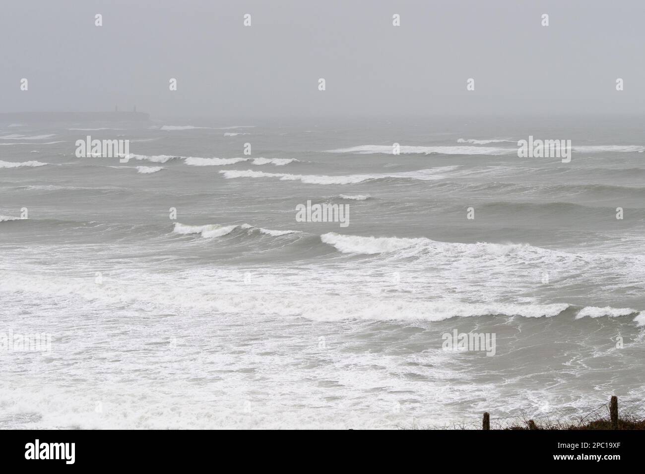 Tramore, Co. Waterford, Ireland. 13th Mar, 2023. Huge waves crash ...