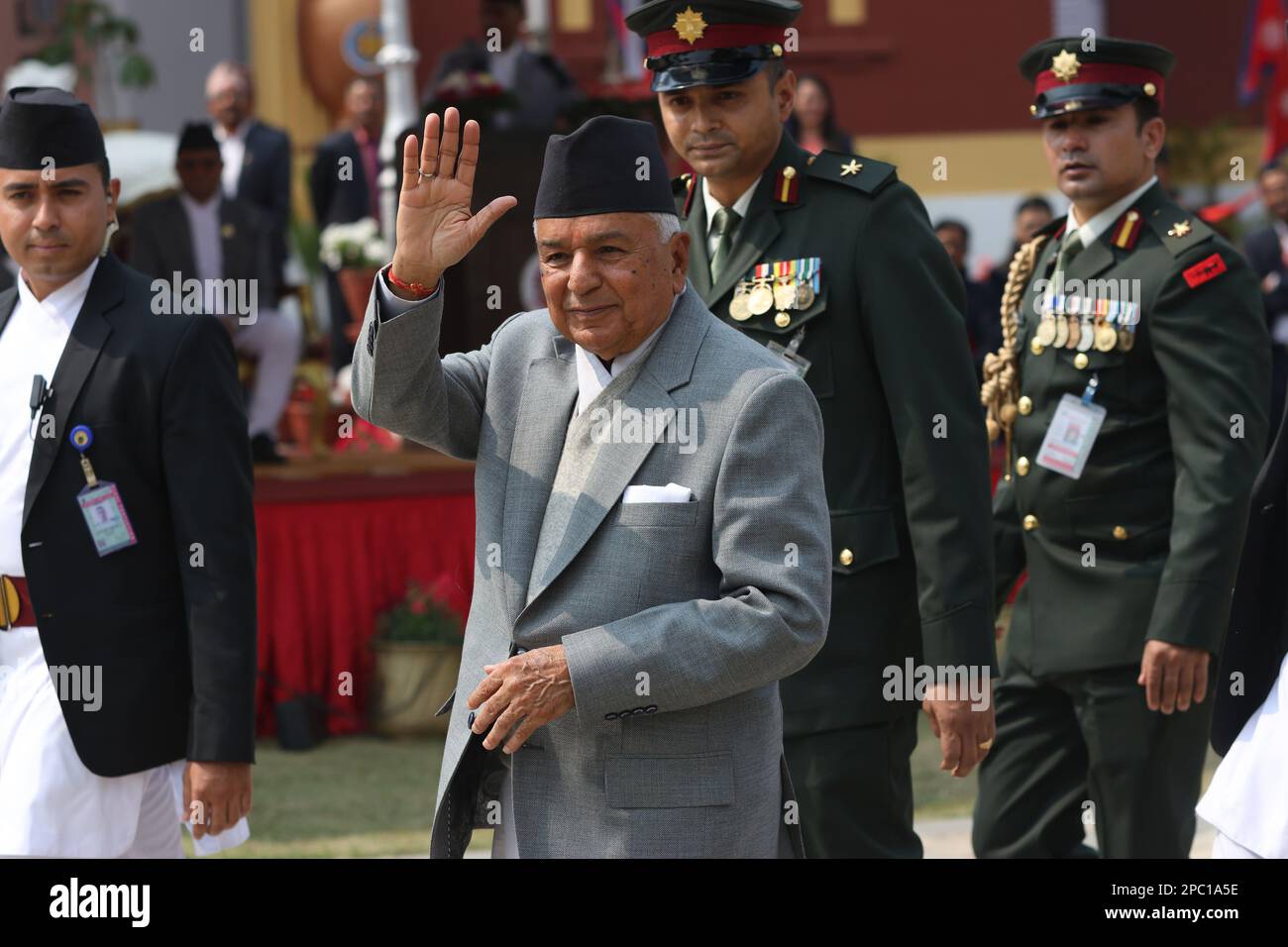 Kathmandu, NE, Nepal. 13th Mar, 2023. Newly elected president Ram ...