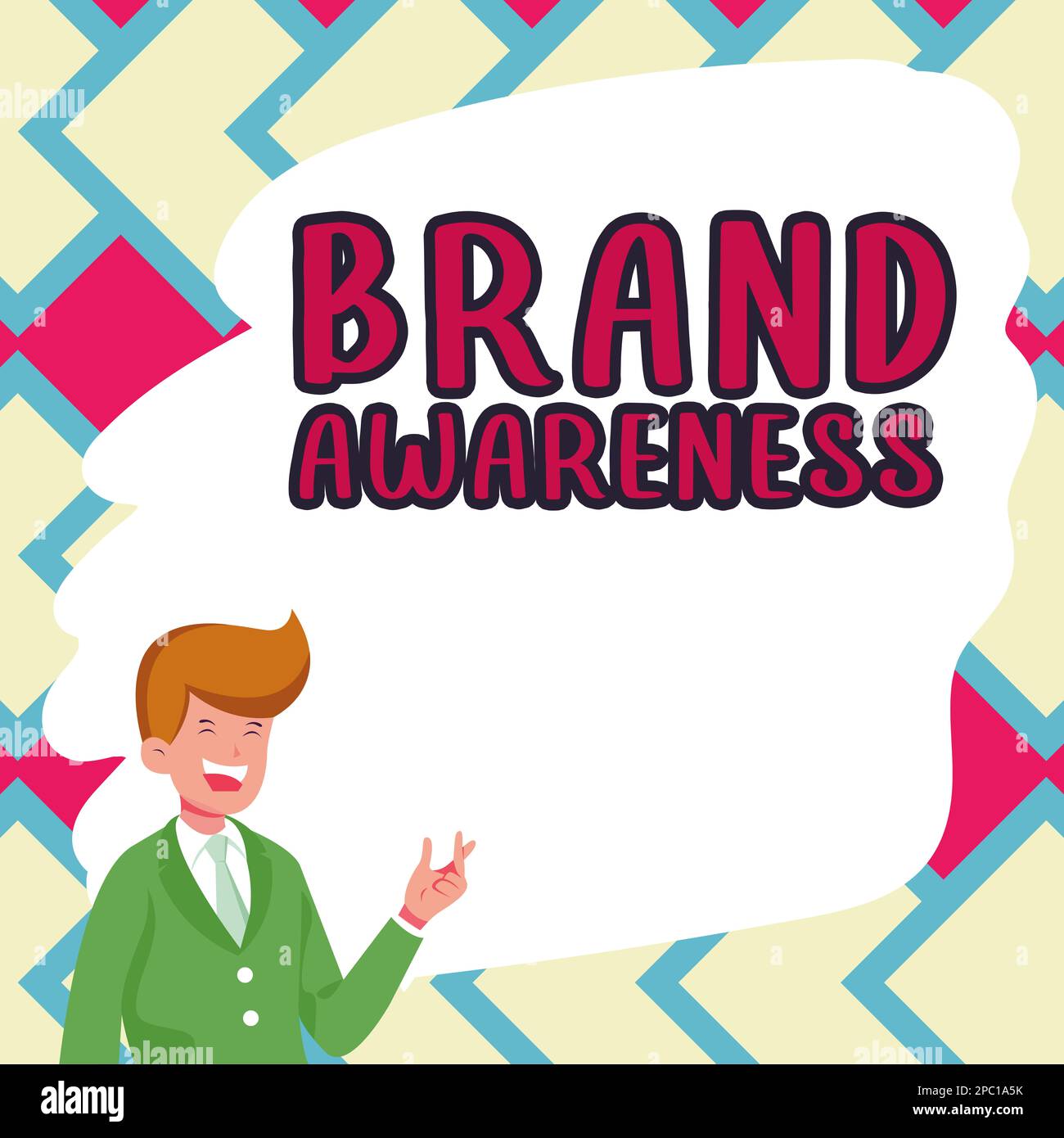 Sign displaying Brand Awareness. Business concept name identifies one ...