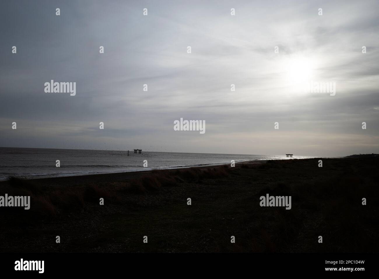 Water inlet and outlet platforms for a nuclear power station Sizewell ...