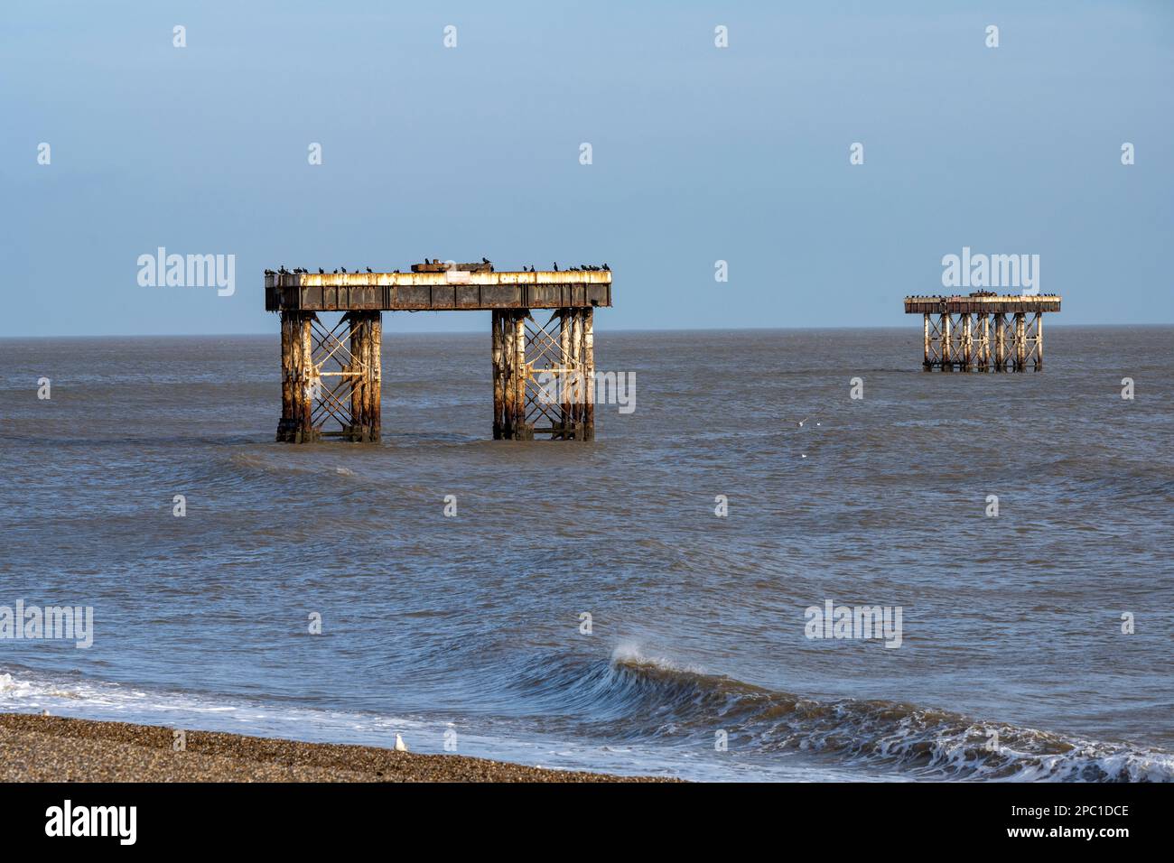 Water inlet and outlet platforms for a nuclear power station Sizewell ...