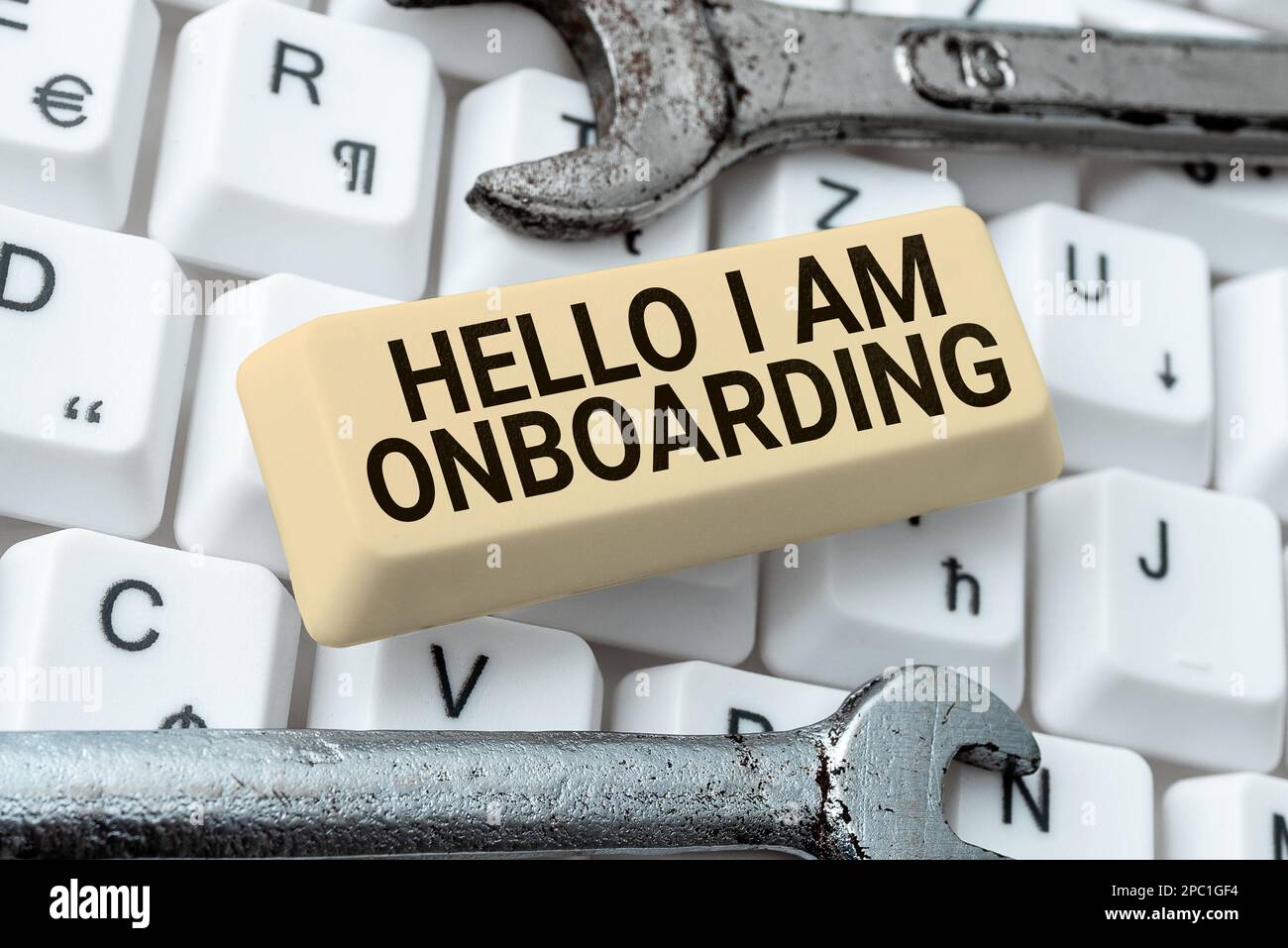 Conceptual display Hello I Am Onboarding. Word Written on Action Process of integrating a new ...