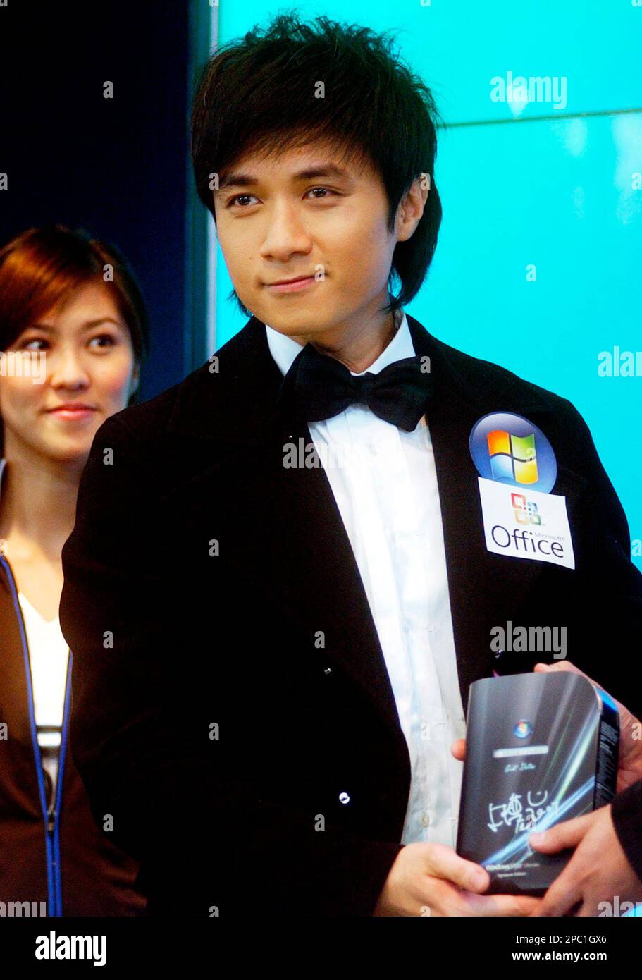 Hong Kong pop singer Leo Koo poses for pictures at an event promoting ...