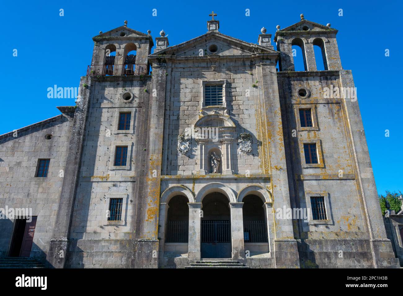 Padron, Galicia. Spain. February 6, 2023. View of Convent of O Carme ...