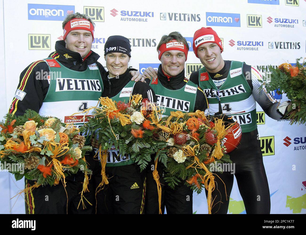 The German team with Patric Leitner, Silke Pielach-Kraushaar, Alexander ...