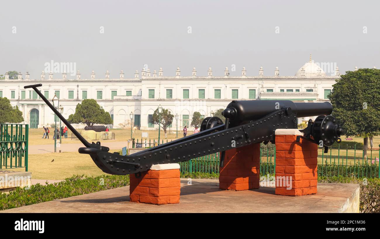 Small Cannon Displaying in the Campus of Hazarduari Palace, Murshidabad ...
