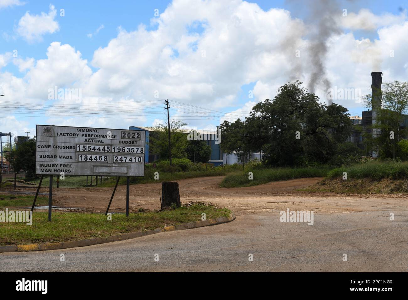 Mhlume, Swaziland - 13 January 2023: Sugar cane industry at Mhlume on ...