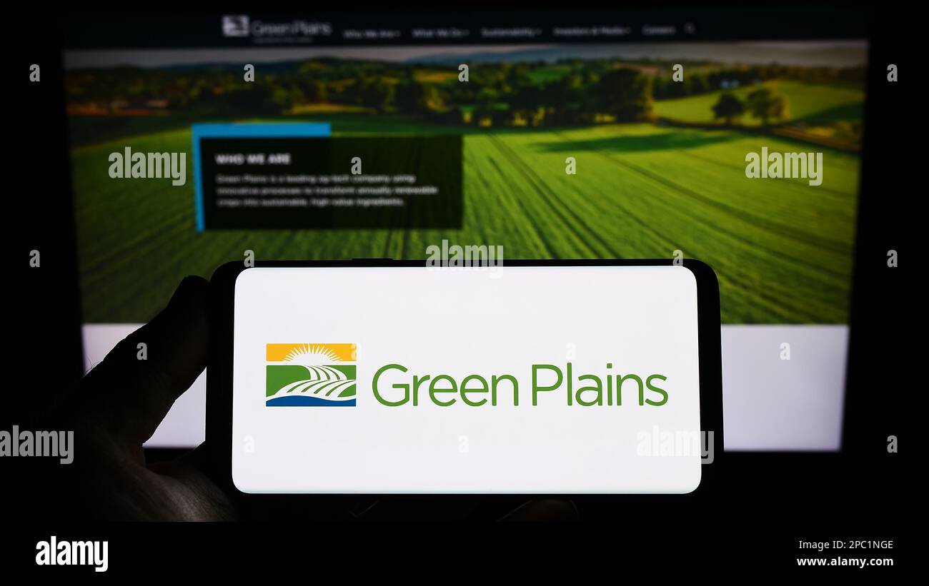 Green plains logo hi-res stock photography and images - Alamy