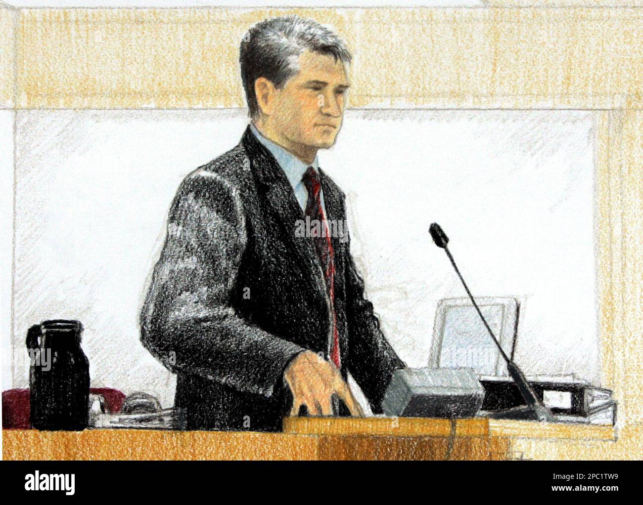 Artist's sketch shows Royal Canadian Mounted Police Staff Sgt. Bill ...