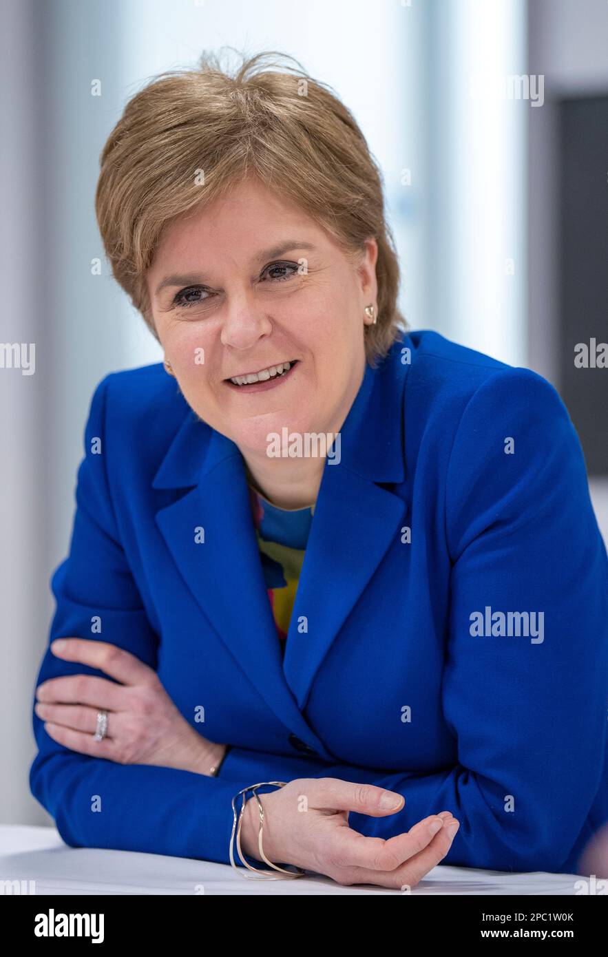 First Minister Nicola Sturgeon attends a big breakfast hosted for ...