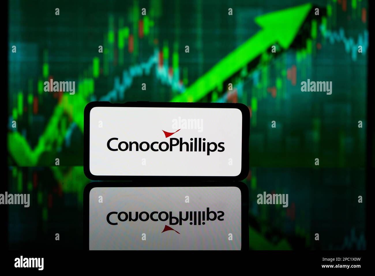 New York, United States of America - 2023 March 10: Conoco Phillips ...