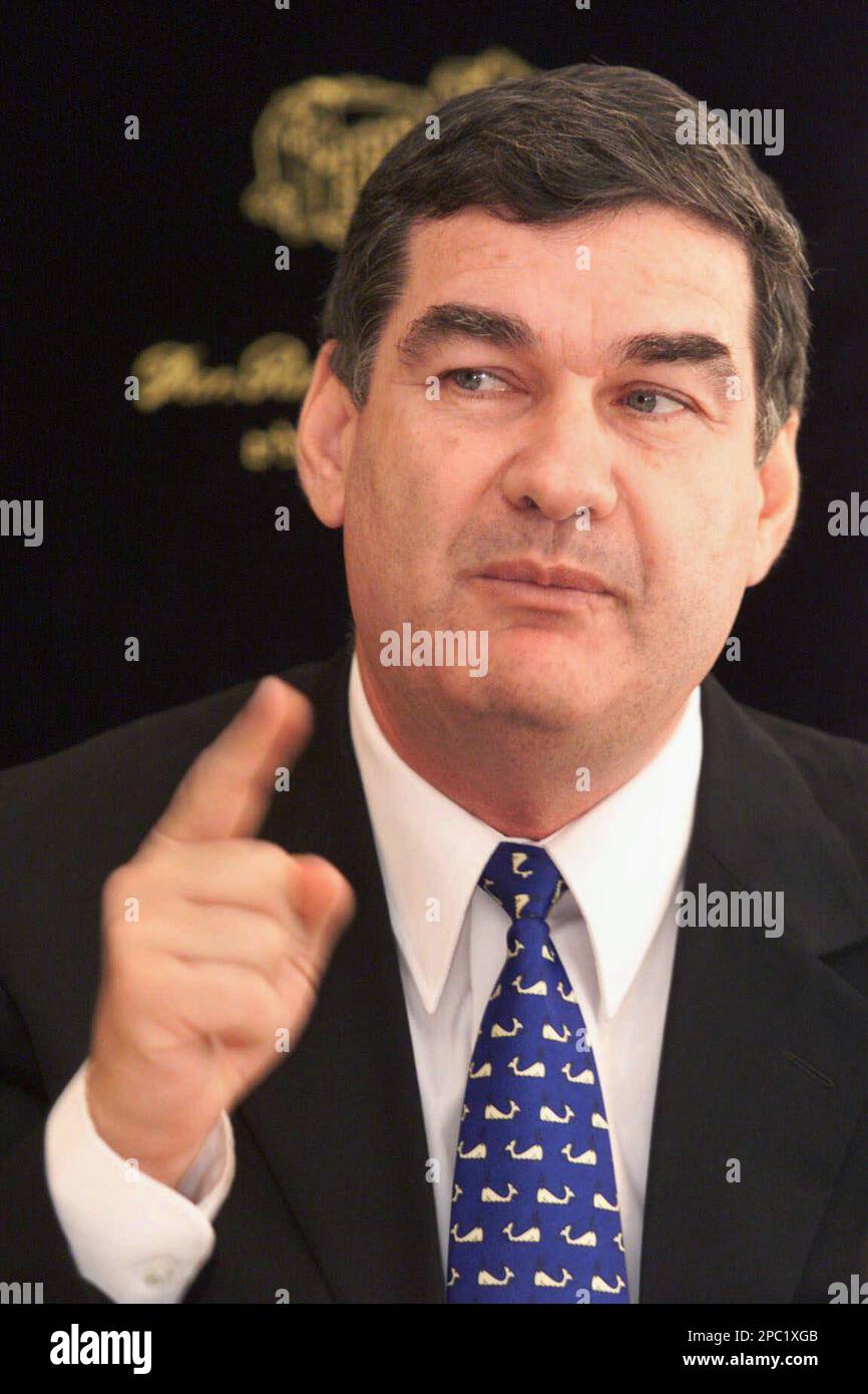** FILE ** Former Justice Minister Haim Ramon speaks during a news ...