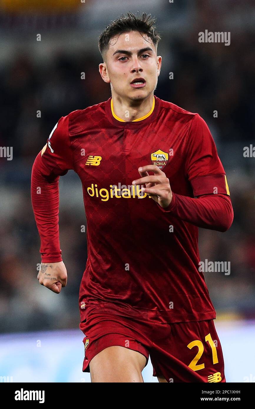 Rome, Italy - March 12, 2023, Paulo Dybala of Roma in action during the Italian championship ...
