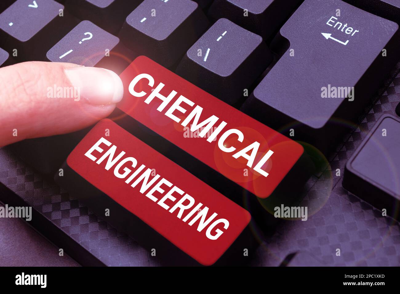 Text caption presenting Chemical Engineering. Business concept ...