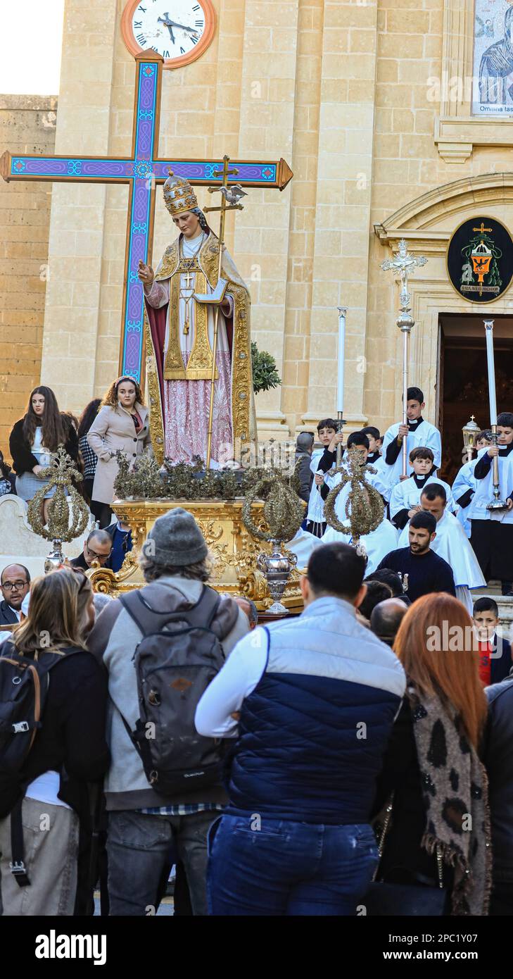 The Feast of St Gregory the Great, Kercem, Gozo Stock Photo - Alamy