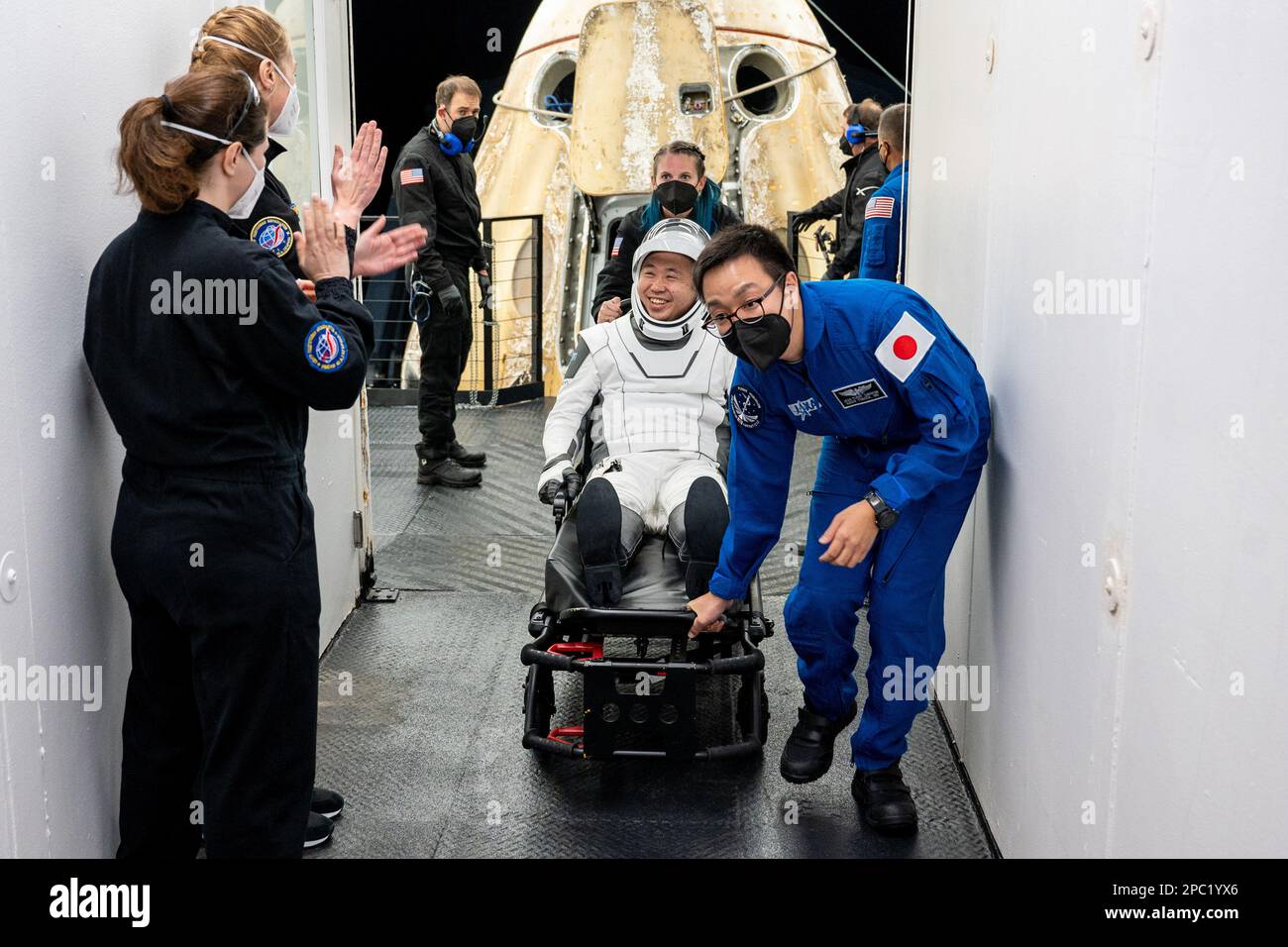 Japan Aerospace Exploration Agency (JAXA) astronaut Koichi Wakata is ...